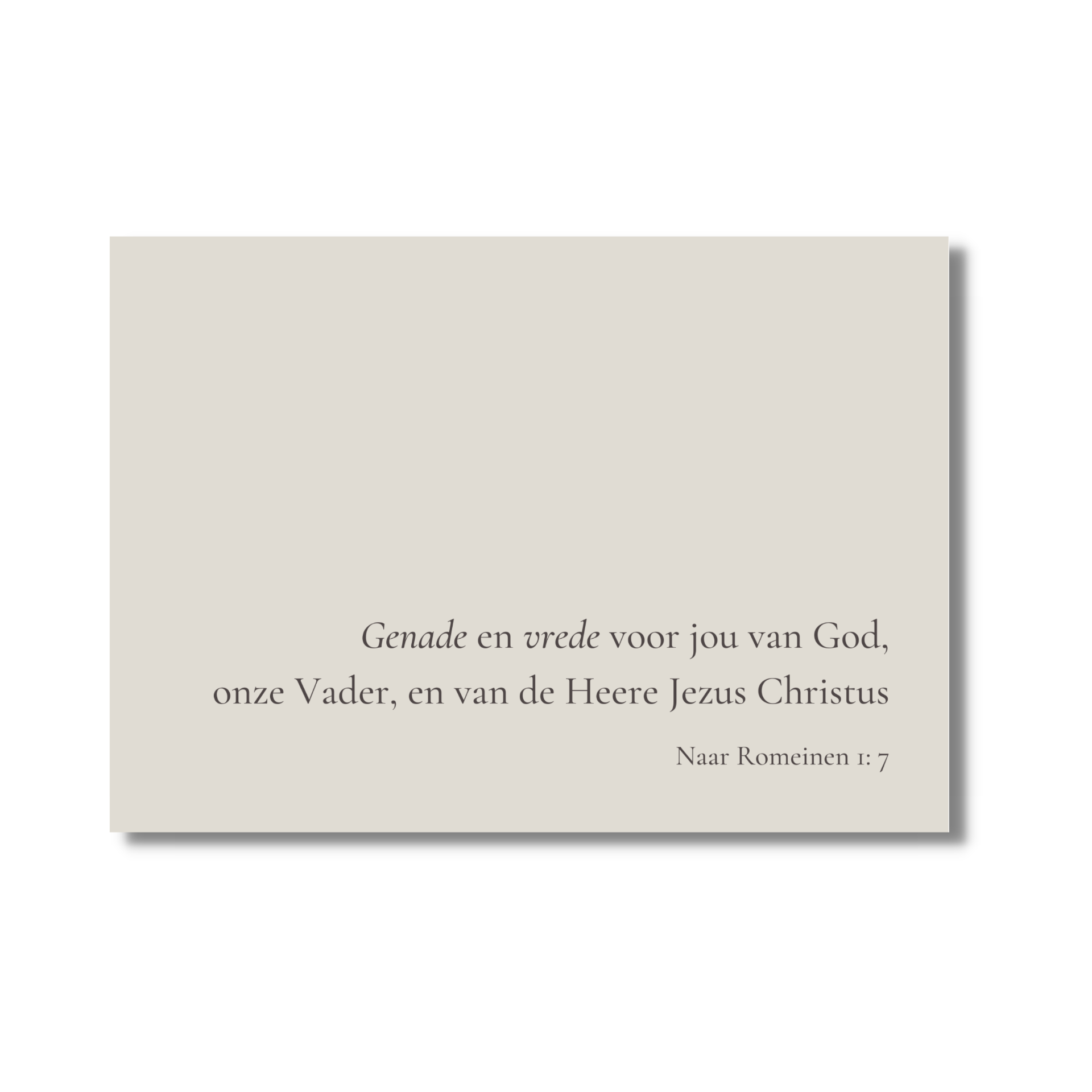 Christelijke kaart - Genade En Vrede Voor Jou
